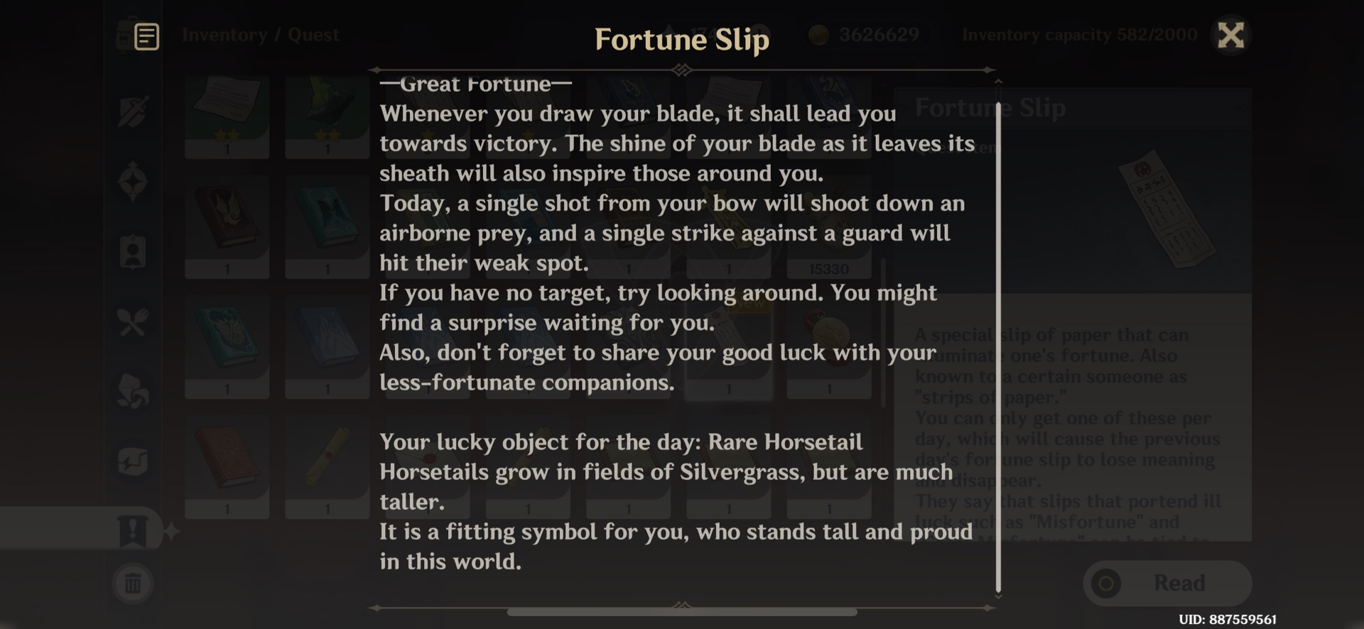 Similar Fortune Slips Genshin Impact | HoYoLAB