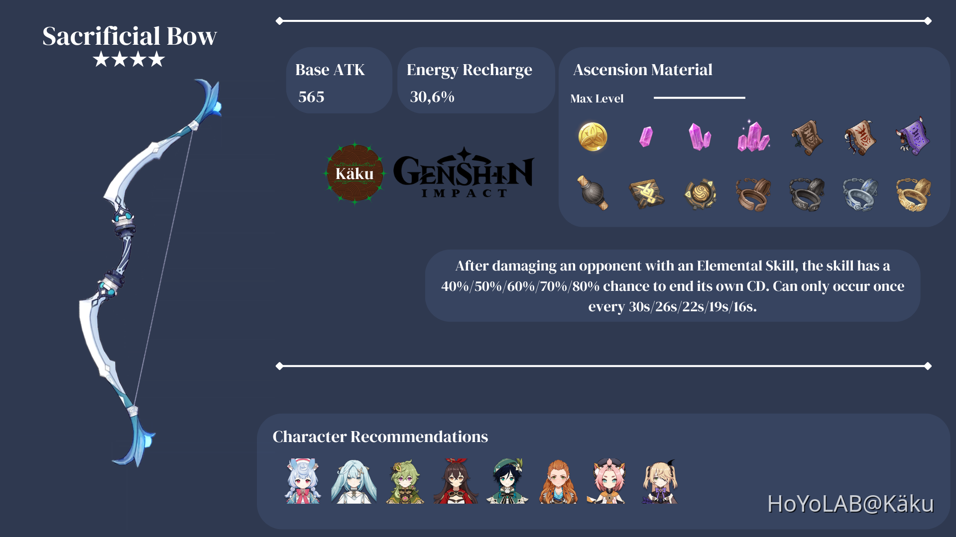 Sacrificial Bow - Weapon Guide Genshin Impact | HoYoLAB