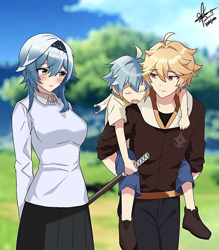 Eula Aether Family Genshin Impact | HoYoLAB