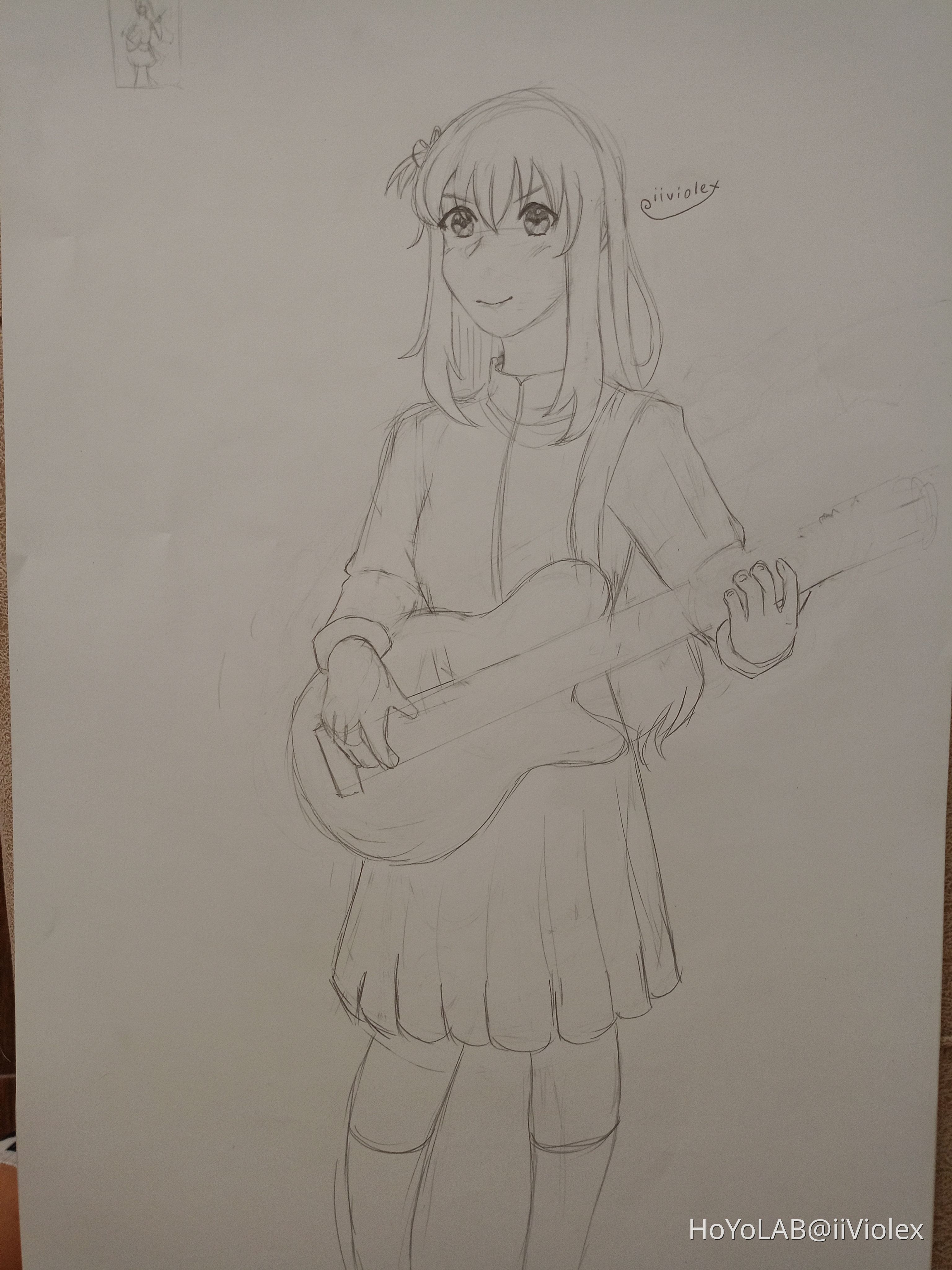 Drawing Bocchi for my music teacher! | HoYoLAB