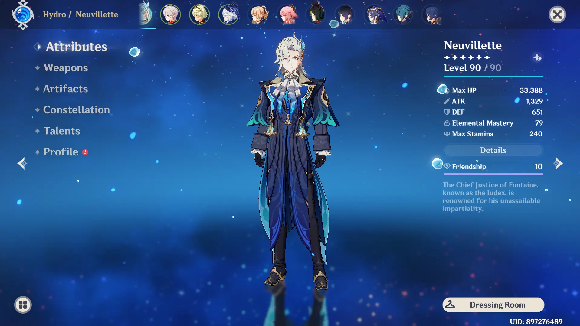 the Hydro Dragon Sovereign Neuvillette Genshin Impact | HoYoLAB