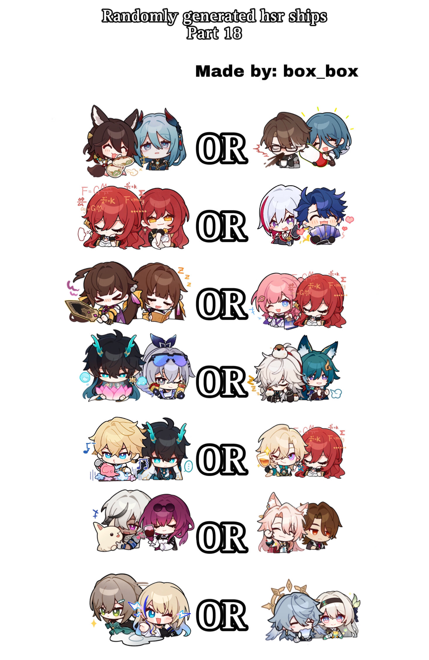 Randomly generated hsr ships, part 18 Honkai: Star Rail | HoYoLAB