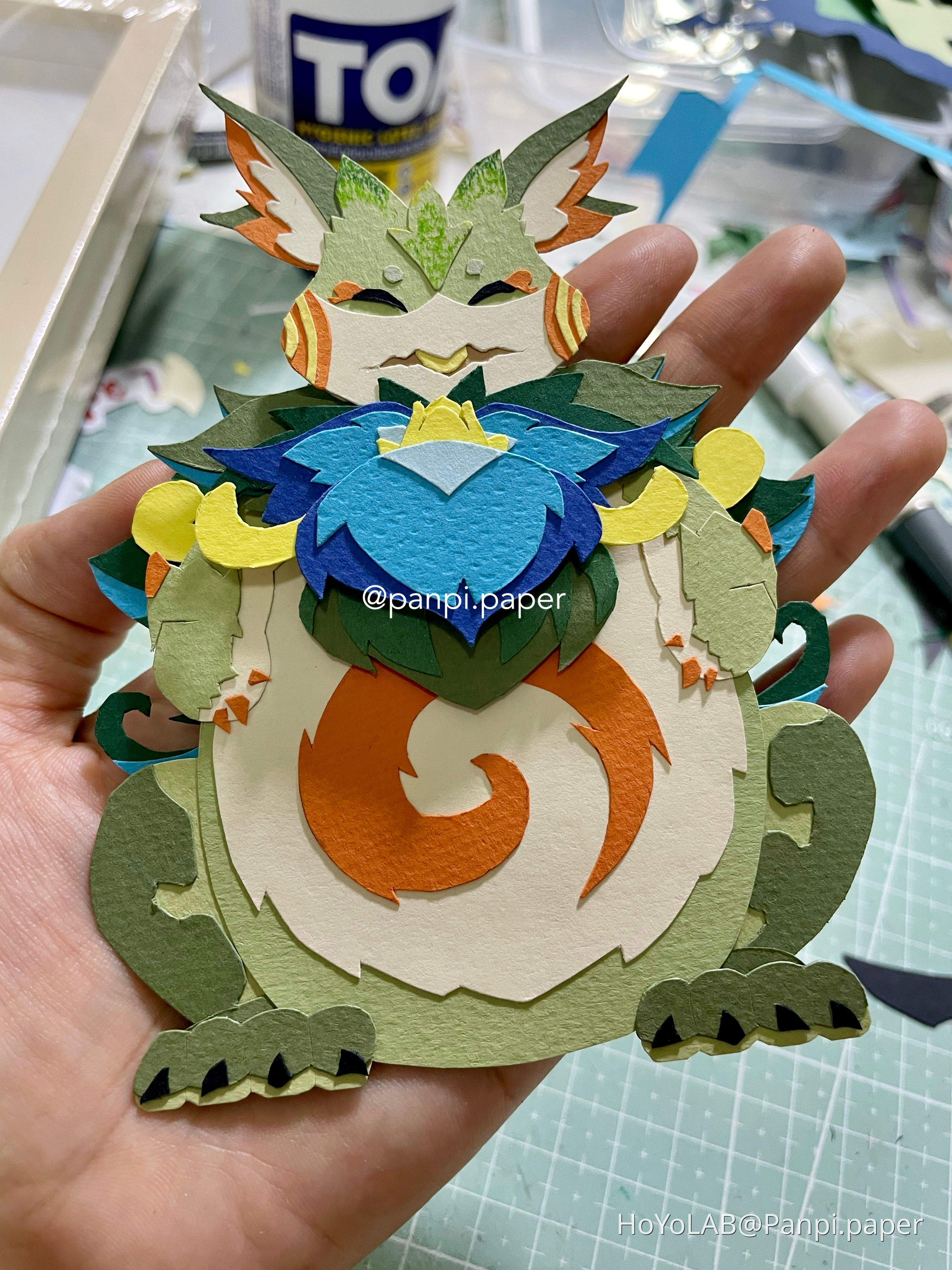 Gluttonous Yumkasaur boss on my hand~ 💚 Genshin Impact | HoYoLAB