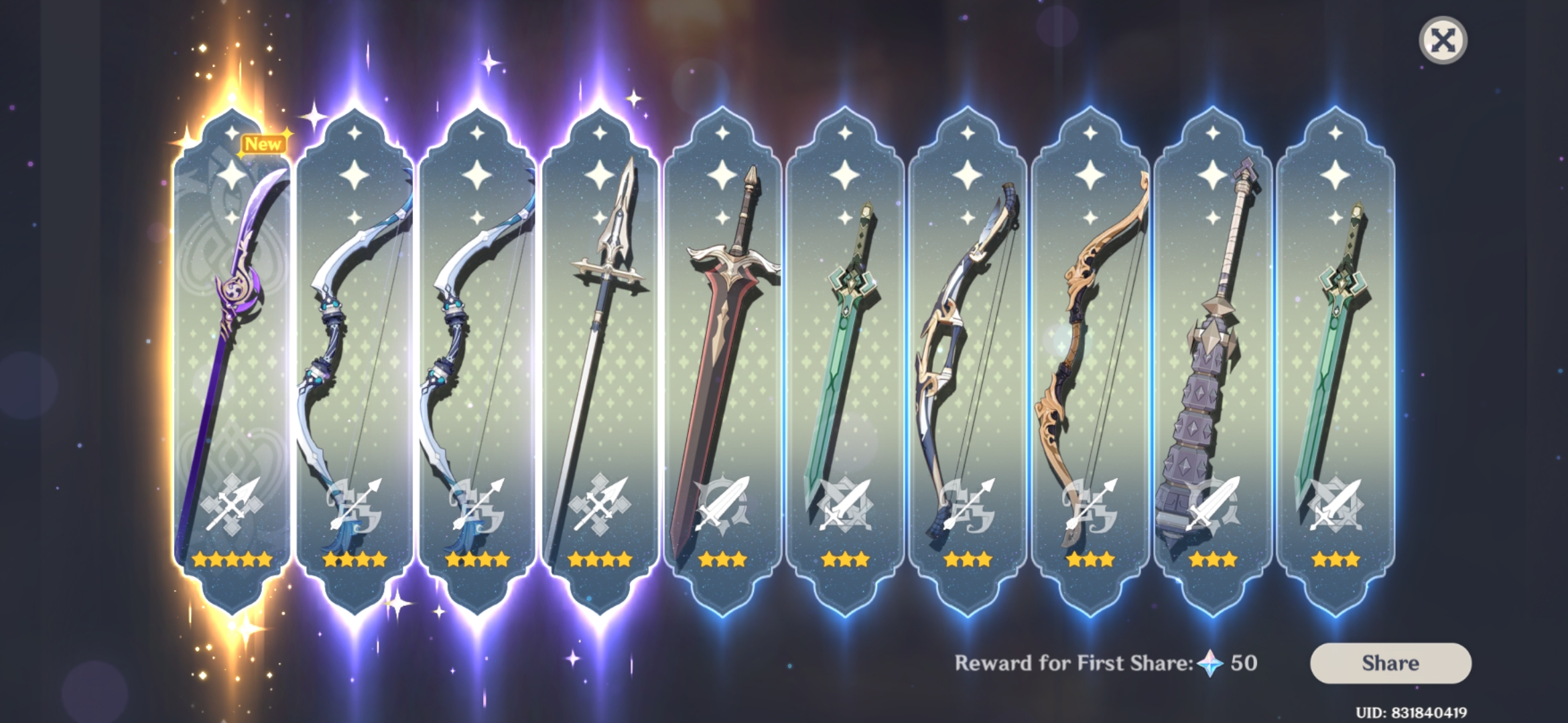 First time pulling on weapon banner Genshin Impact | HoYoLAB