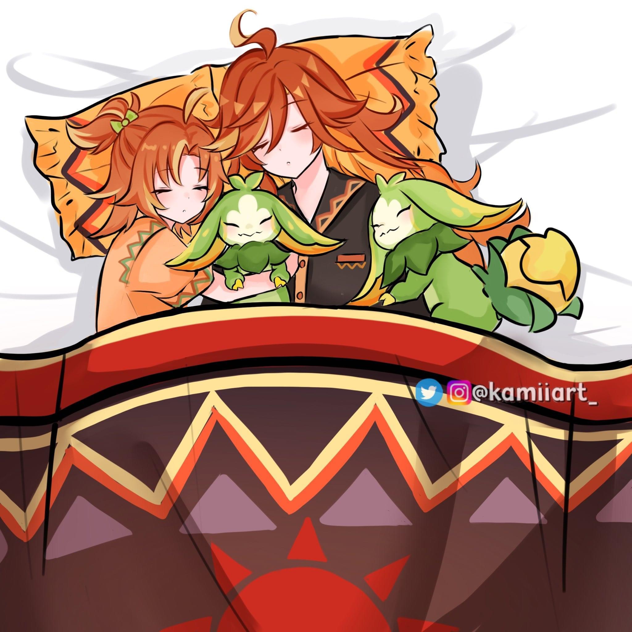 Genshin Sleeping Positions Part 2 (How about yours?) Genshin Impact ...
