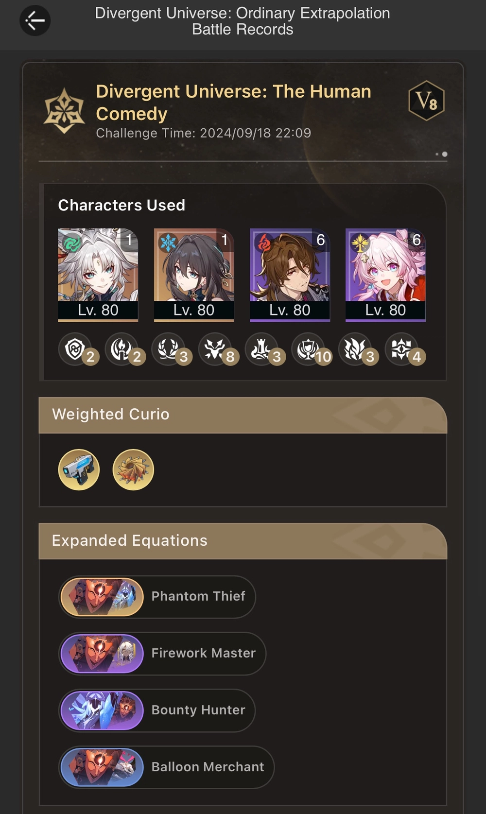 Divergent Universe (Threshold Protocol 8) Honkai: Star Rail | HoYoLAB