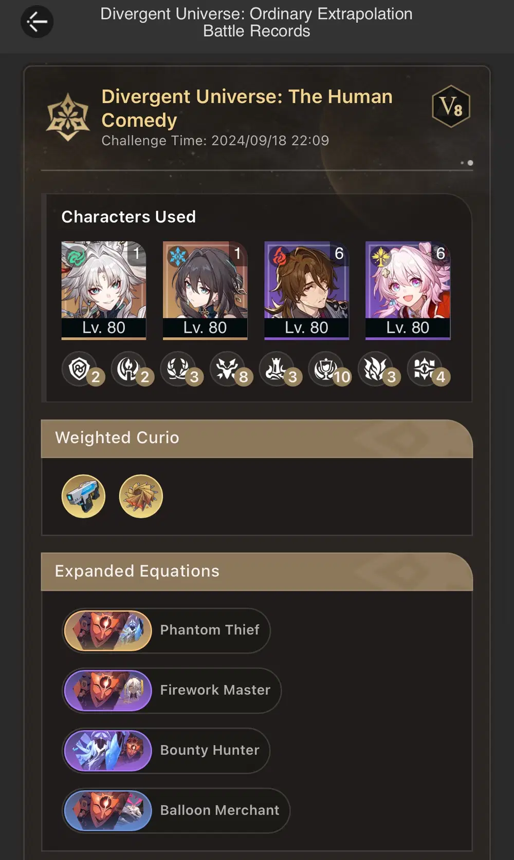 Divergent Universe (Threshold Protocol 8) Honkai: Star Rail | HoYoLAB