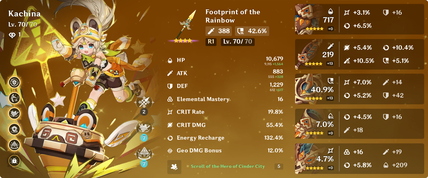 Please help me build Kachina!! Genshin Impact | HoYoLAB