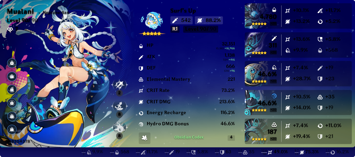 dengan ini domain OC(obsidian Codex. selesai. unk mualani. Genshin ...