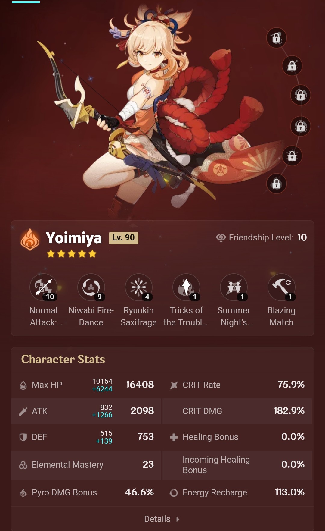 Please review my F2p Yoimiya build! •v• Genshin Impact | HoYoLAB