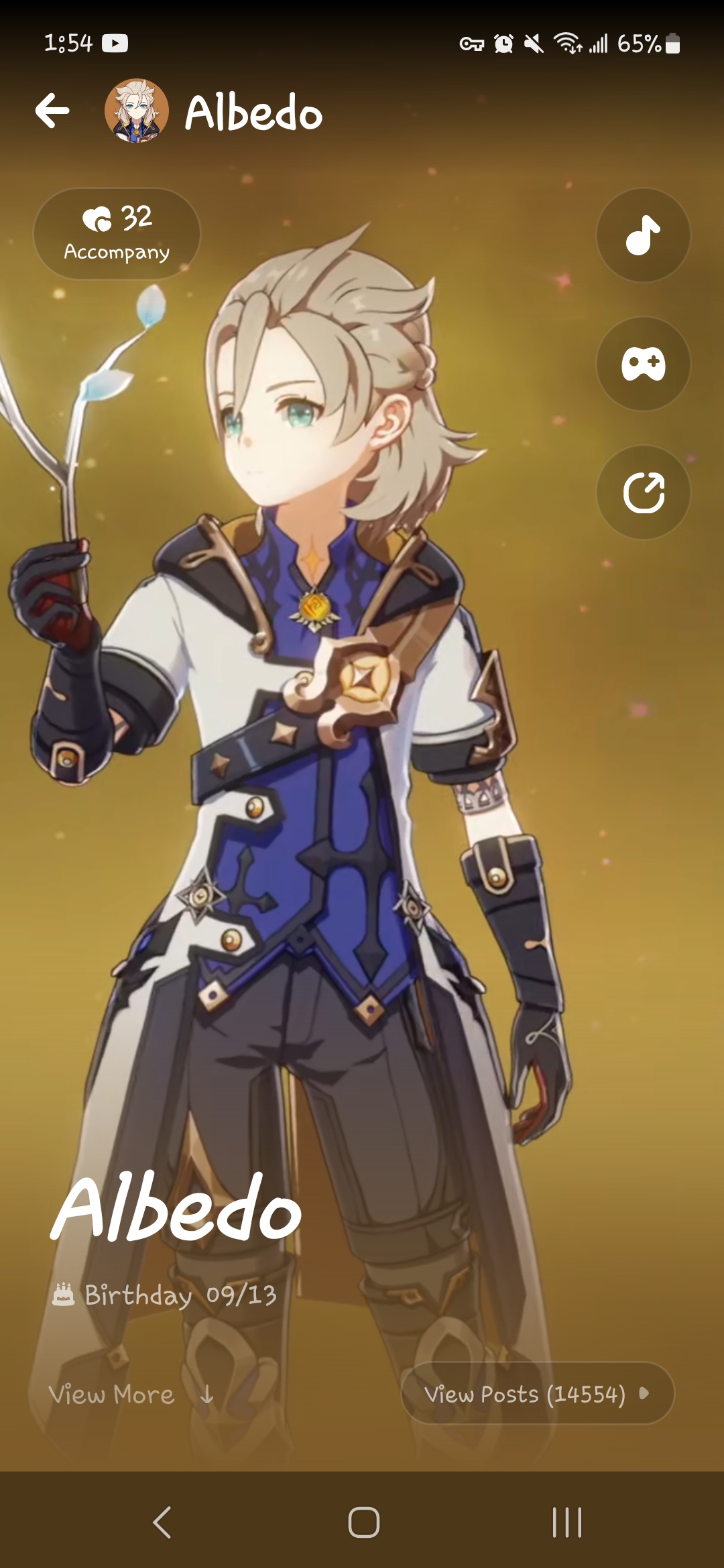 I love him. I want my Albedo badge (and Cinnabar Spindle) Genshin ...