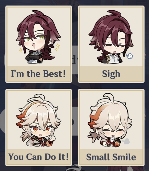 Kazuha and Heizou Matching Stickers Genshin Impact | HoYoLAB