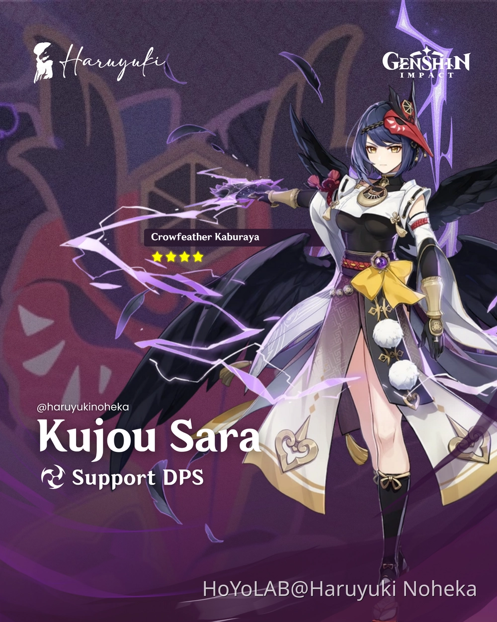 [Version 5.0] Kujou Sara Build Support DPS ⚡ Genshin Impact | HoYoLAB
