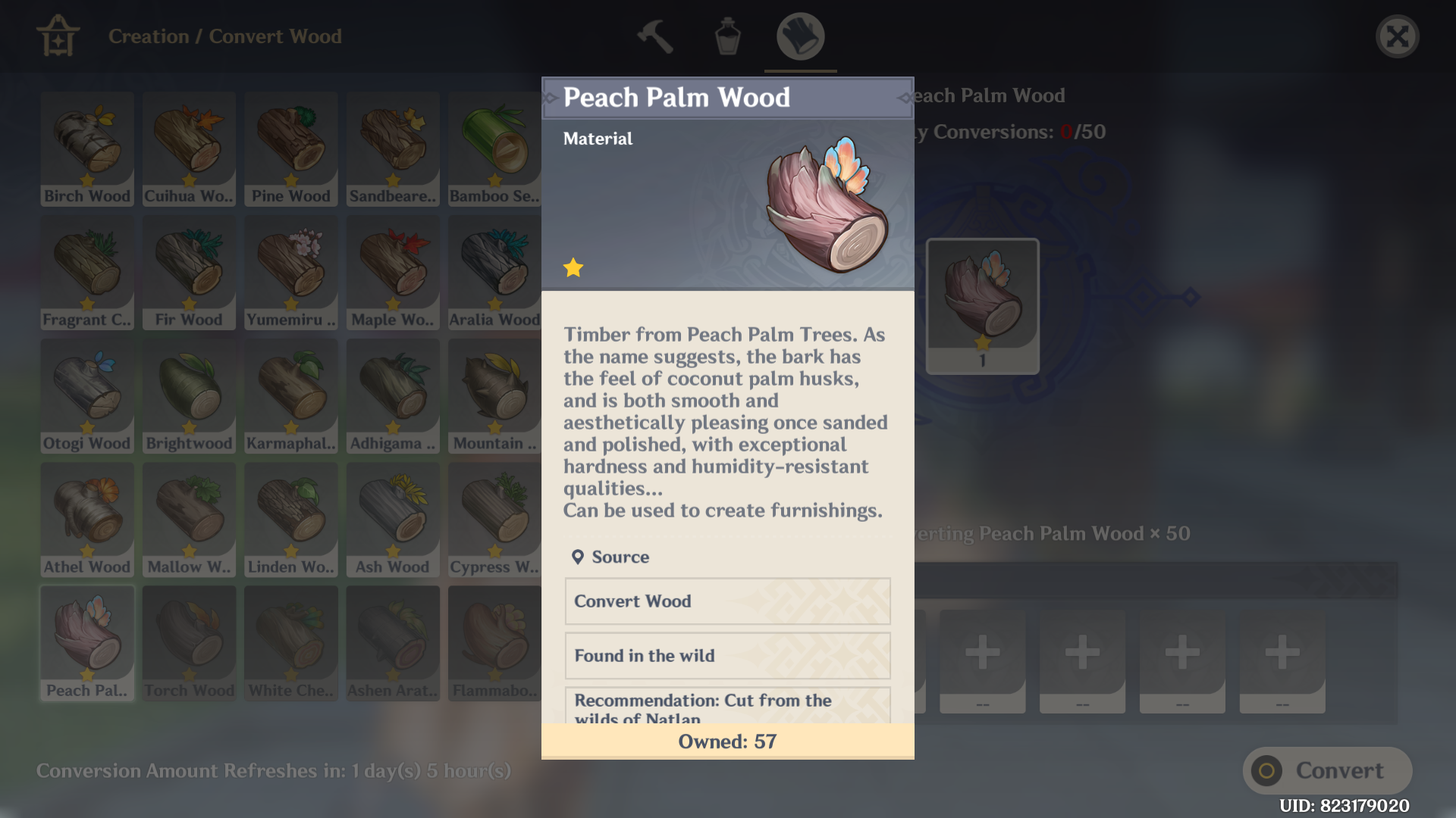 [Daily Sharing] Heads up! Rare Natlan Tree Wood that's hard to acquire ...