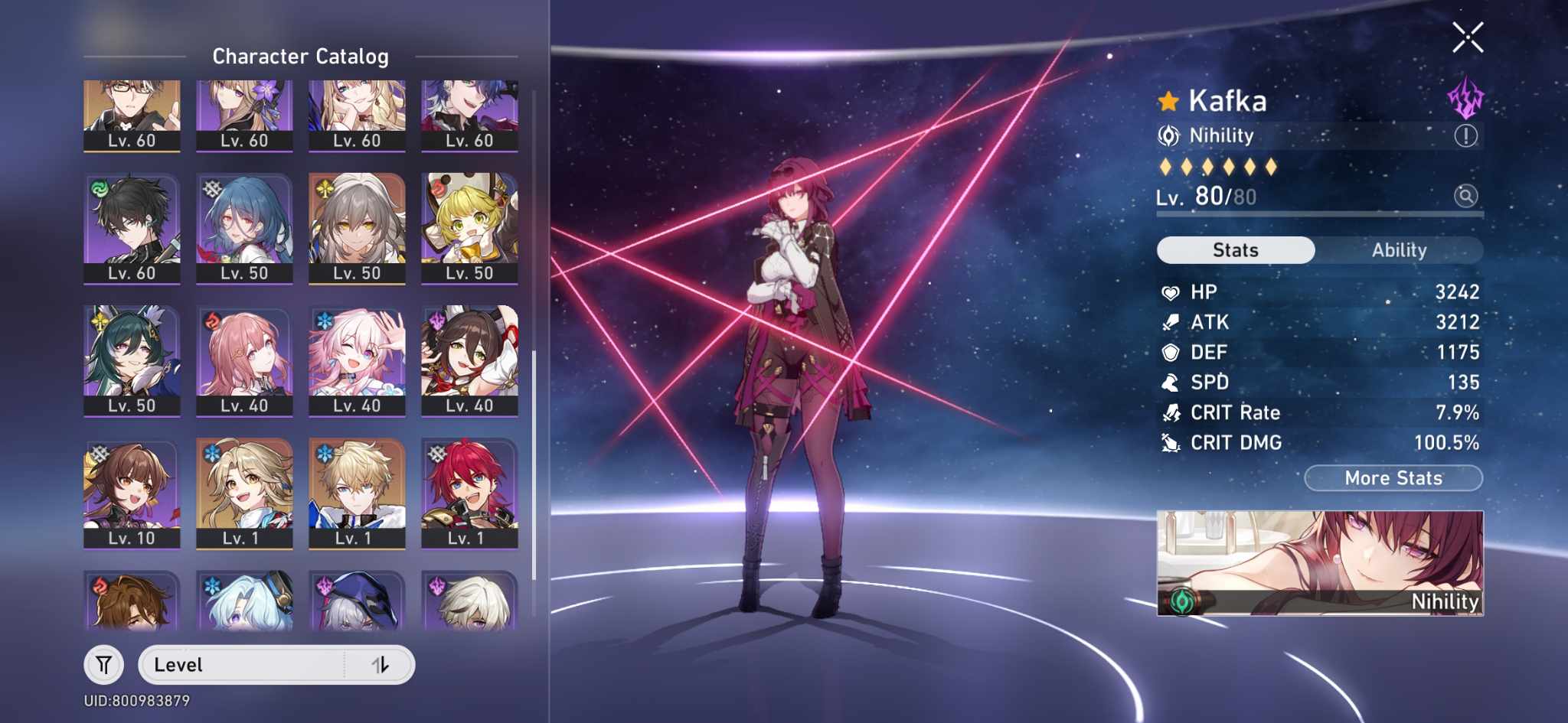 can anyone help me with my kafka team comp? here's my characters >0