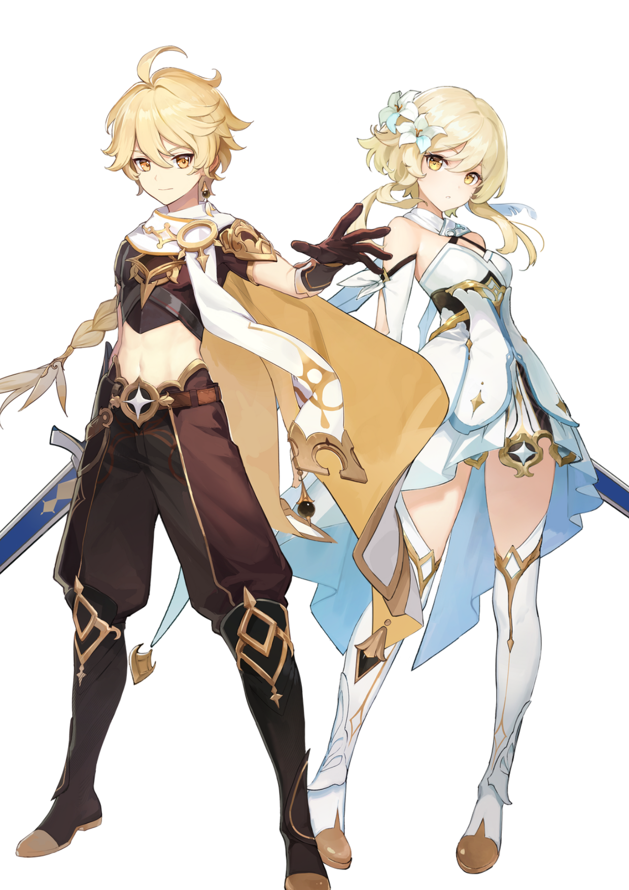 Aether and Lumine swap style Genshin Impact | HoYoLAB