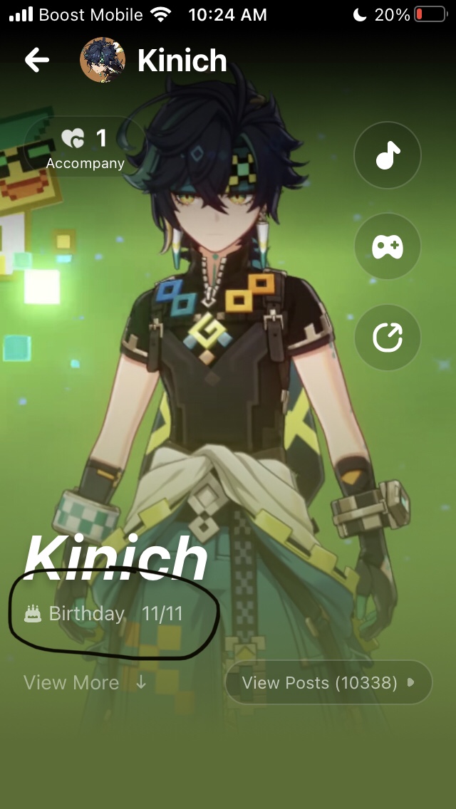 How did I Just figure this out 😭 kinichs birthday is the closest to mine omg!!! Genshin Impact ...