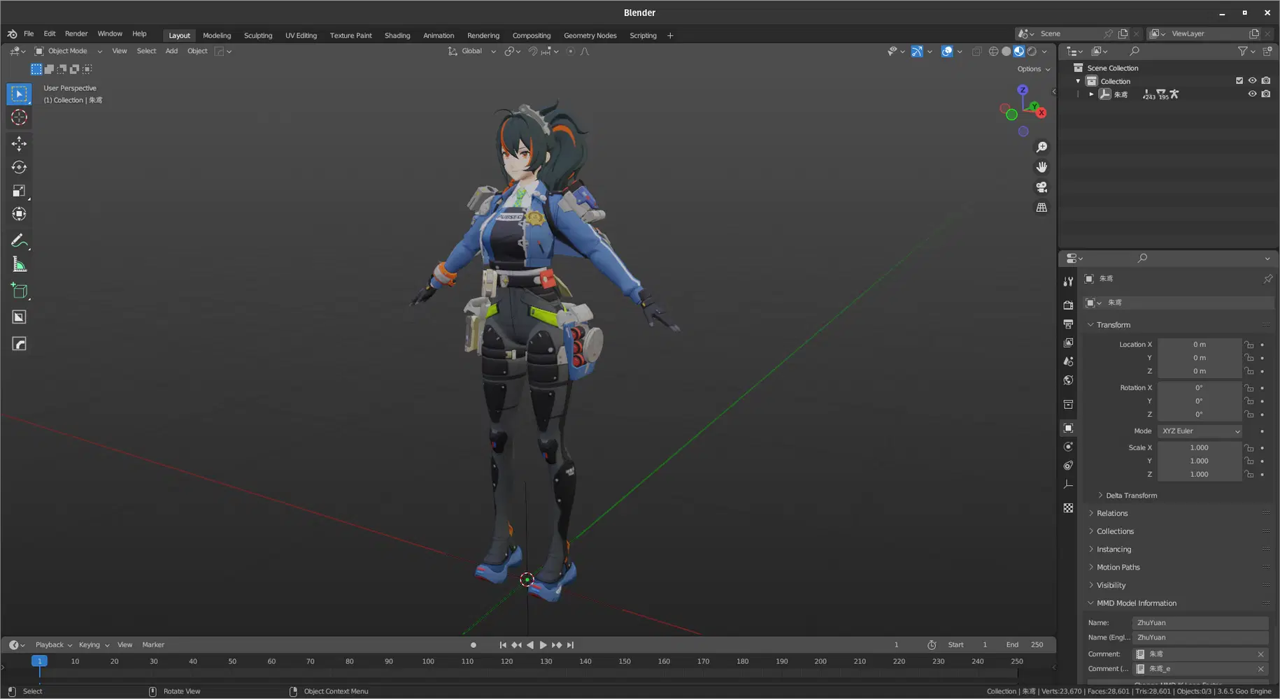 Zenless Zone Zero MMD Character Model Direct Downloads Zenless Zone ...