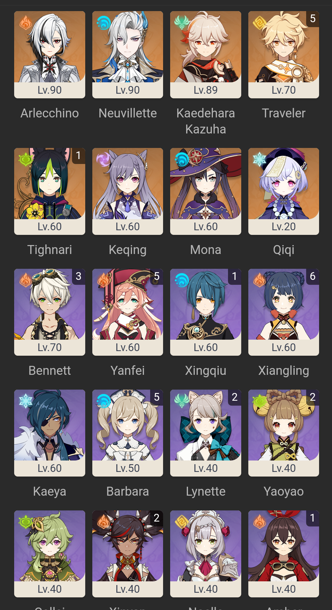 Could you give me a team for neuv and a team for arle? and gimme the ...