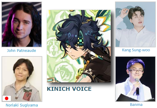 Kinich's Voice Actors (All 4 Languages) Genshin Impact | HoYoLAB