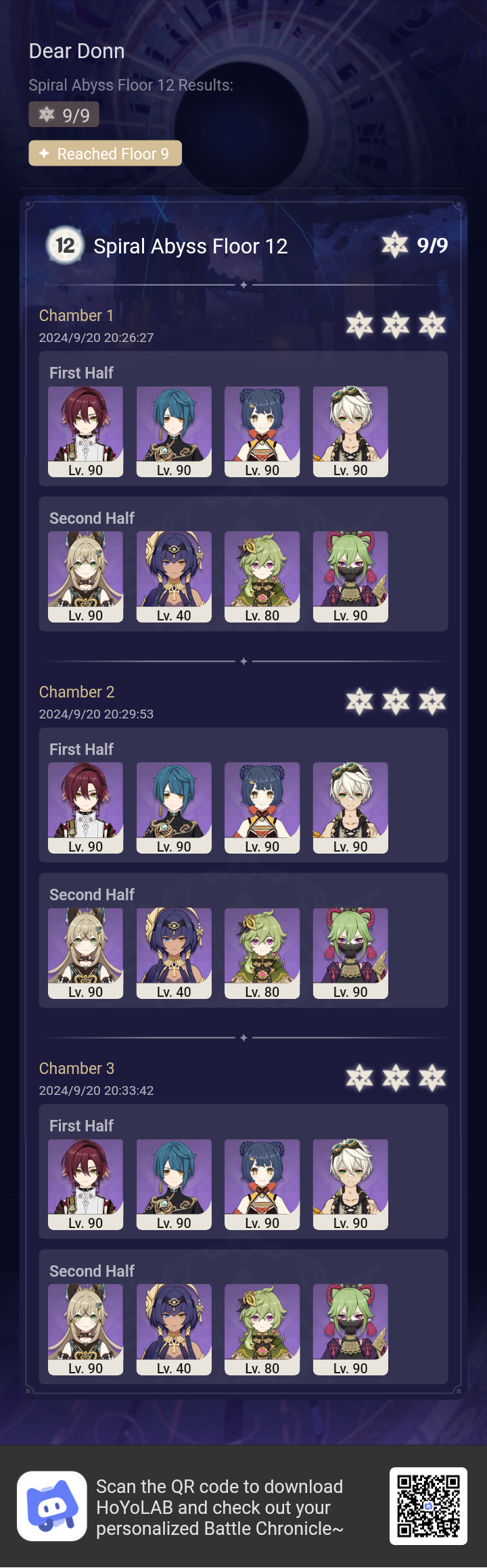 Abyss 12 Fullstar with only 4* characters :) Genshin Impact | HoYoLAB