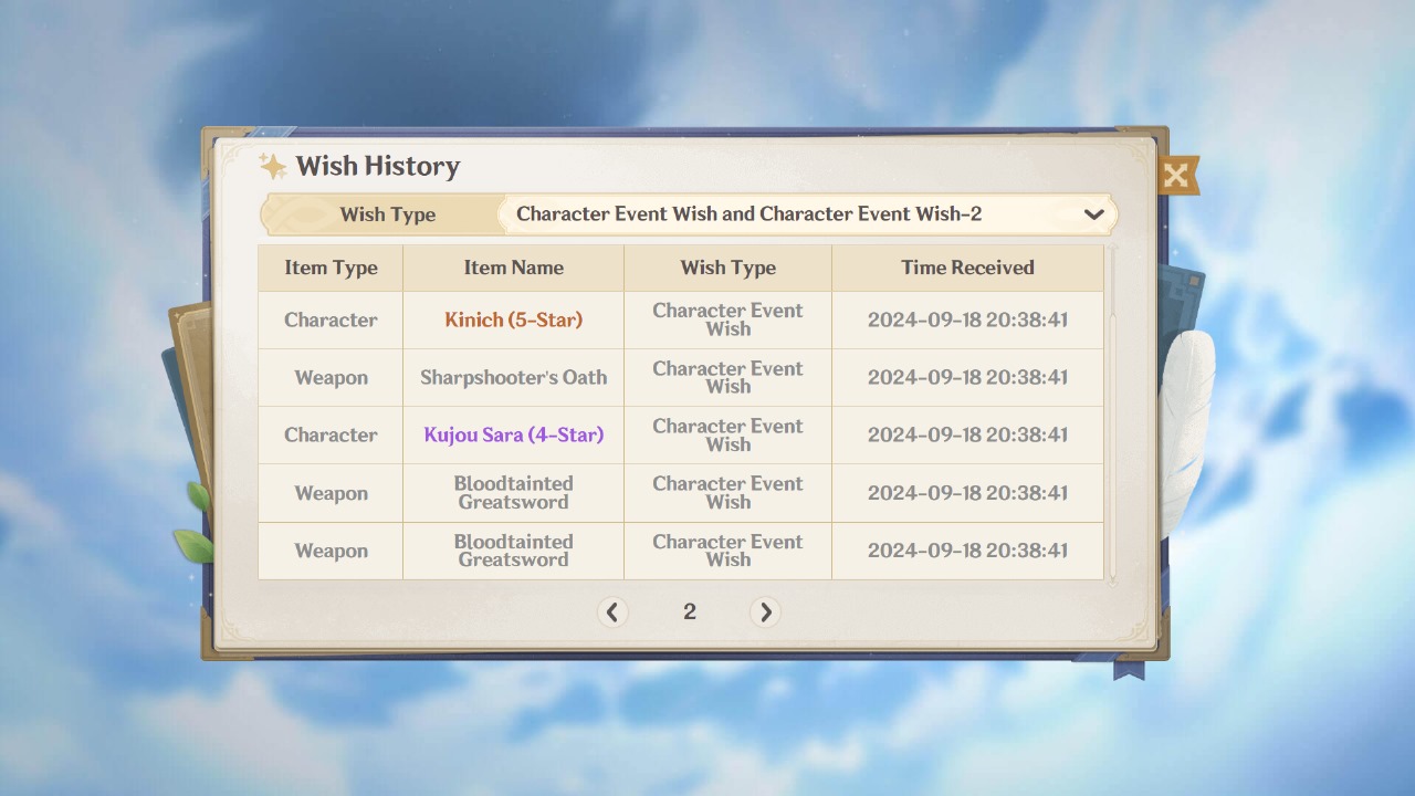 Zer0 pity pulls went wild Genshin Impact | HoYoLAB