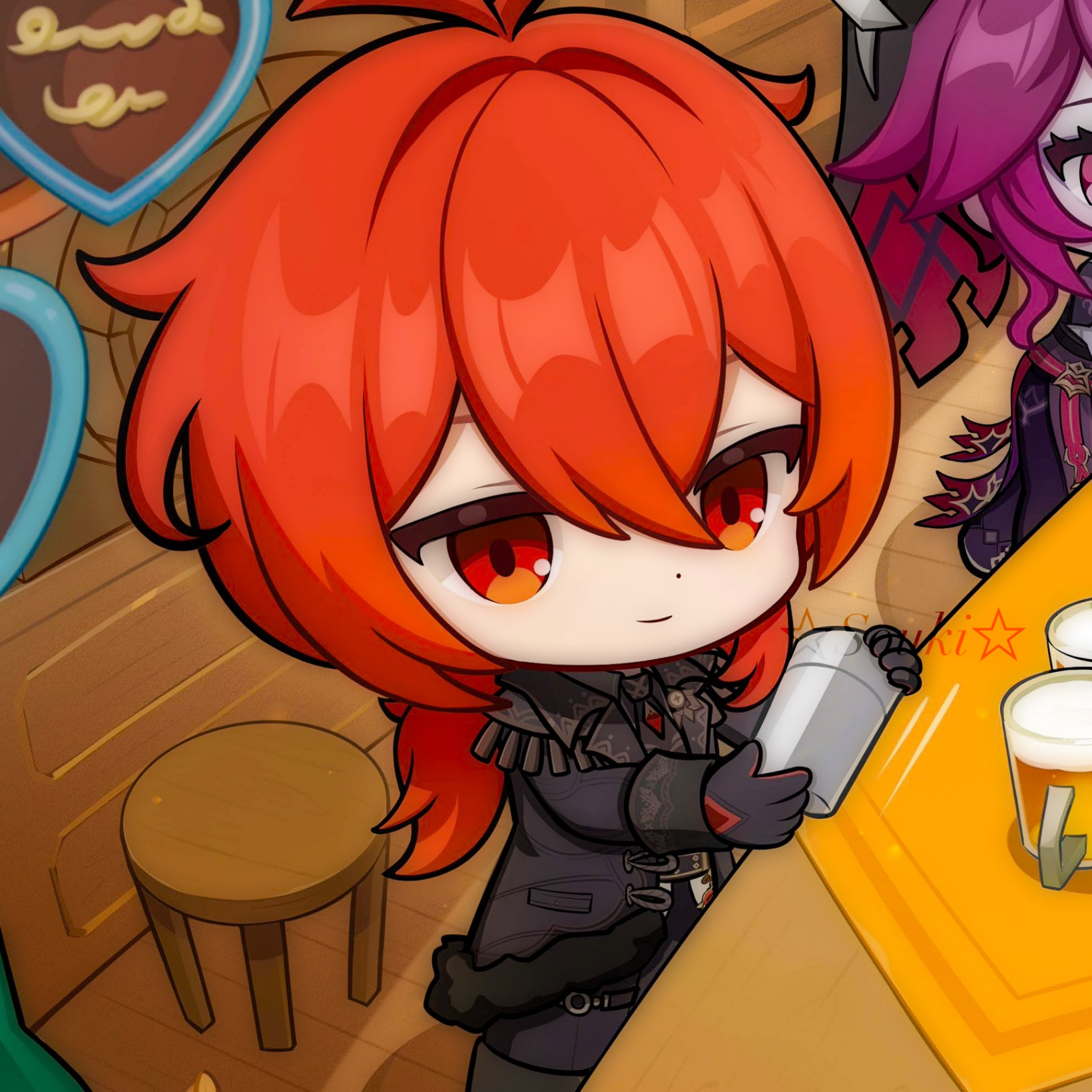 🍻Diluc,Rosaria and Kaeya matching icons🍻 Genshin Impact | HoYoLAB