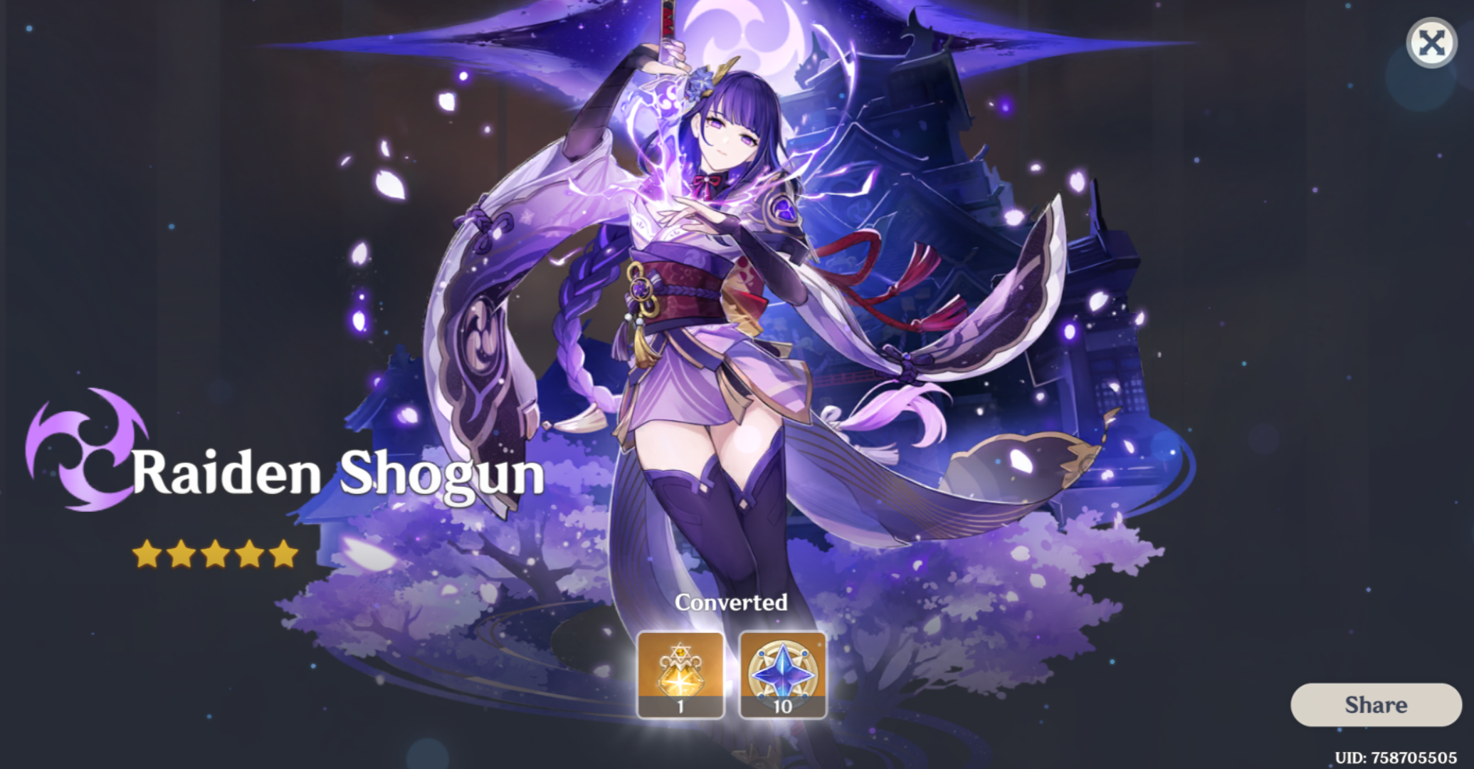 My Raiden Shogun. Yes sir. C1 at pity 79. Genshin Impact | HoYoLAB