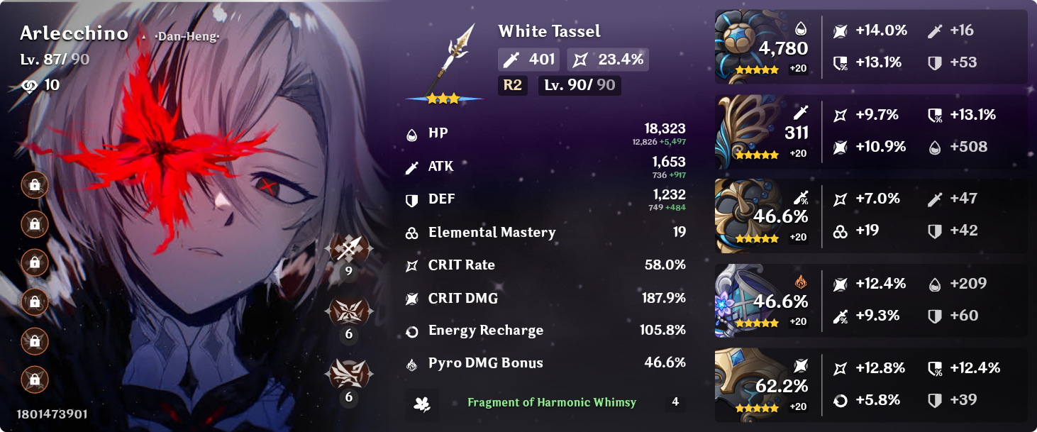 My character builds! Genshin Impact | HoYoLAB