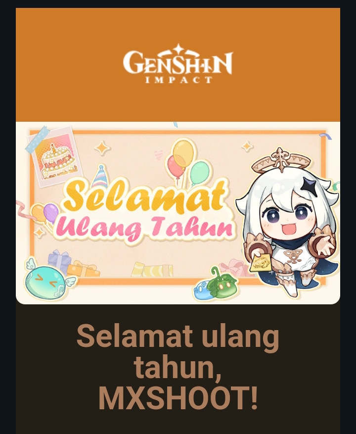 HBD for me | HoYoLAB