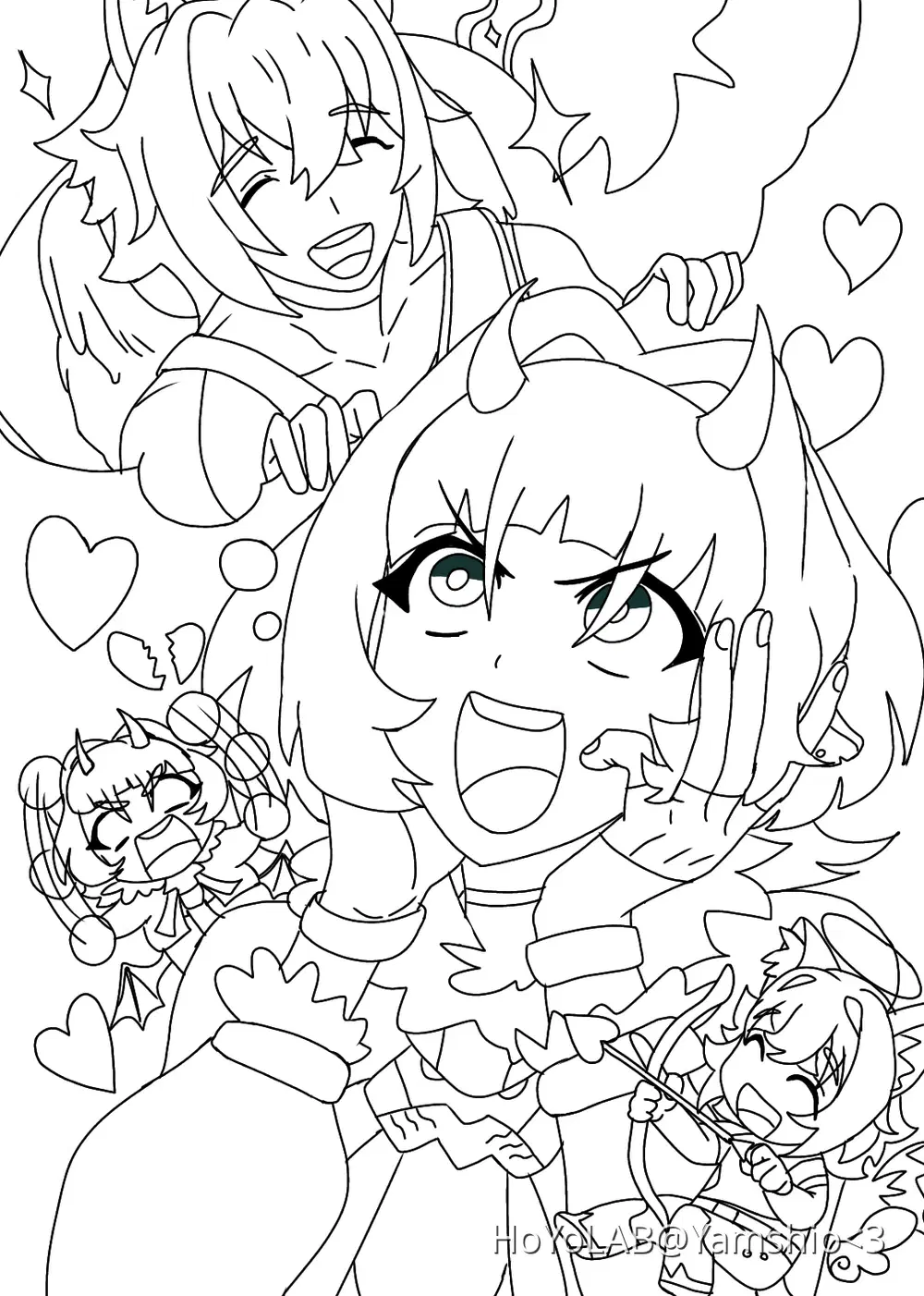 glitter force coloring pages printable