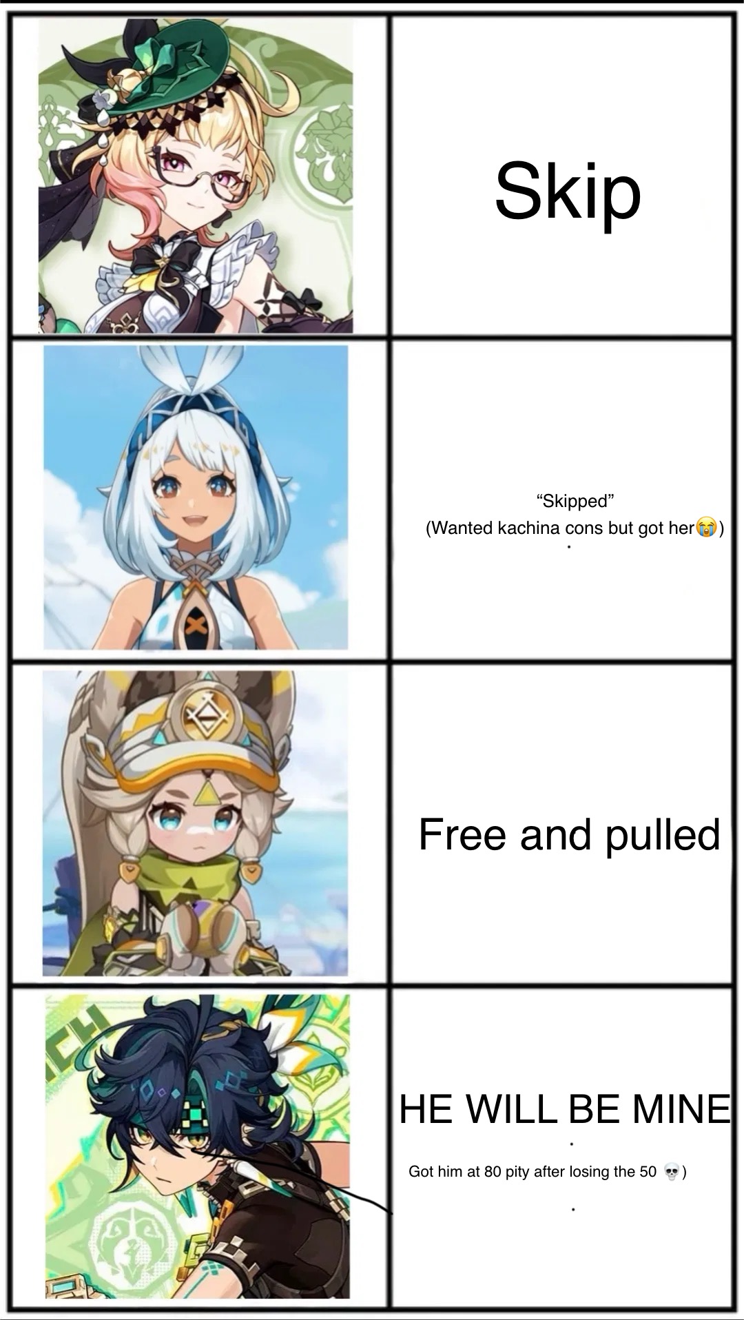 How my pulls went… Genshin Impact | HoYoLAB