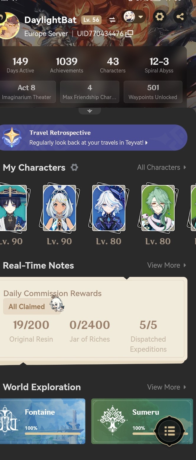 Fianlly cleared the whole abyss with full stars. Genshin Impact | HoYoLAB