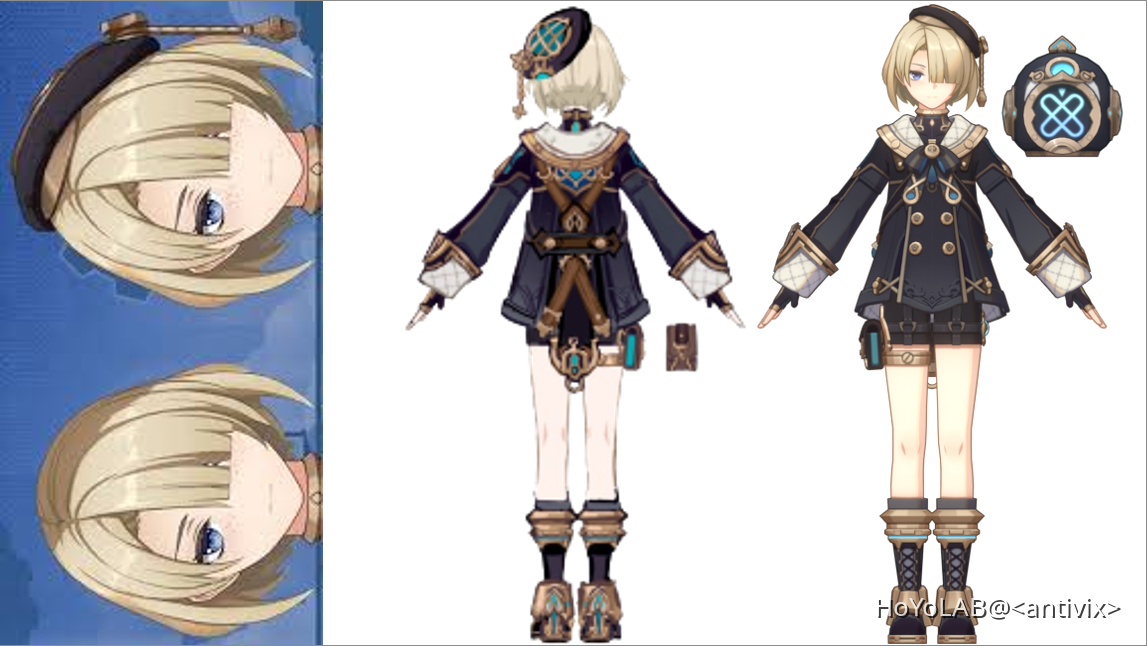 Freminet reference pics sheets if anyone wants them Genshin Impact ...