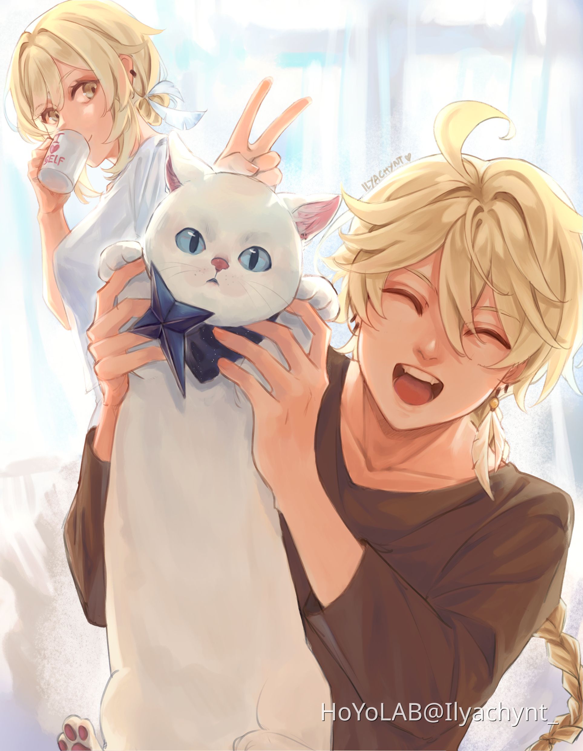 paimon : that time i reincarnated as aether's cat Genshin Impact | HoYoLAB