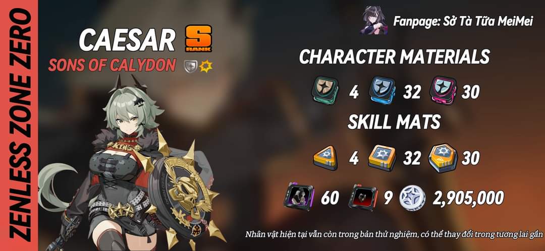 #caeser Zenless Zone Zero | HoYoLAB