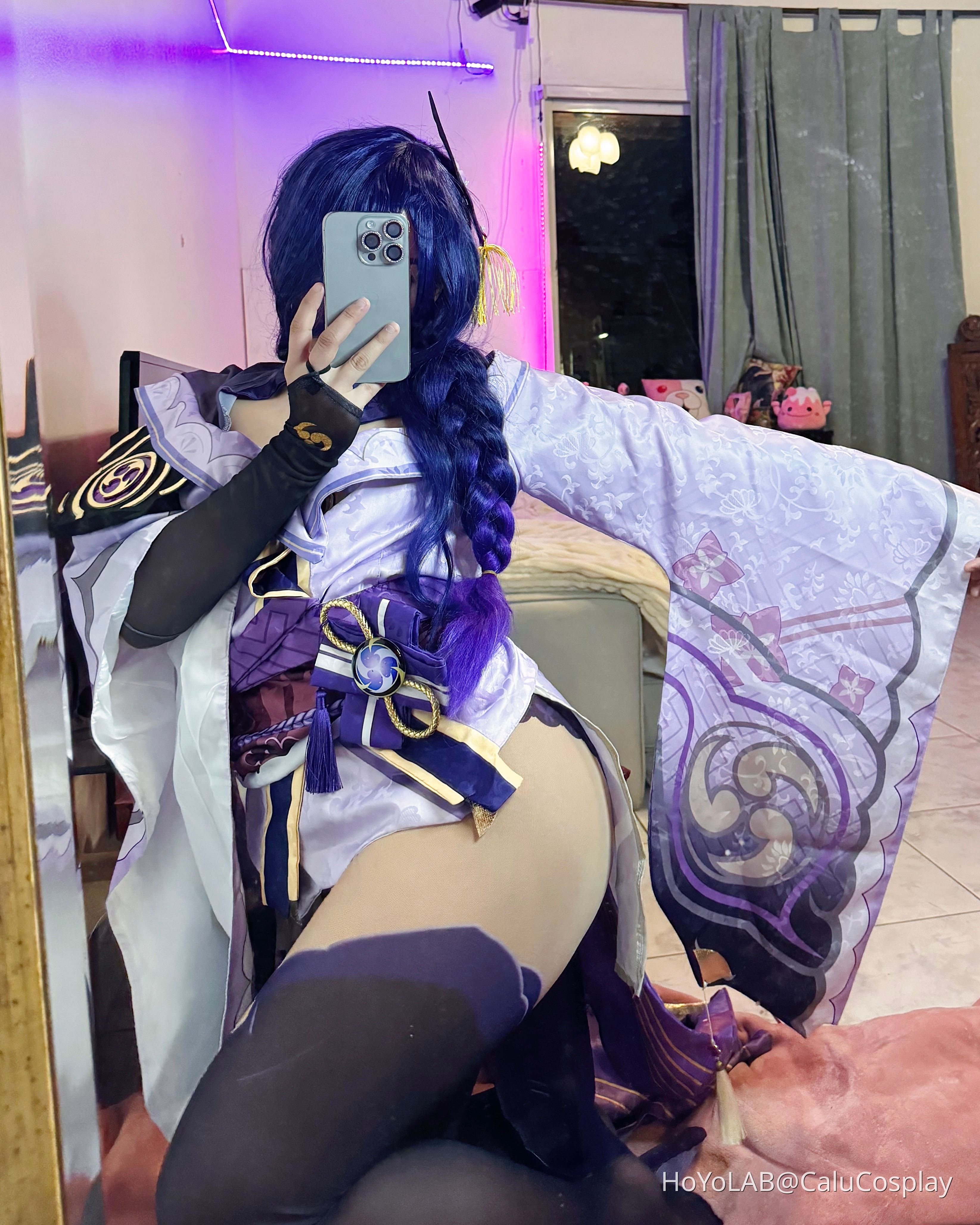 Más fotos de mi Cosplay de Shogun Raiden 🍡⚡️🍧💜 Genshin Impact | HoYoLAB