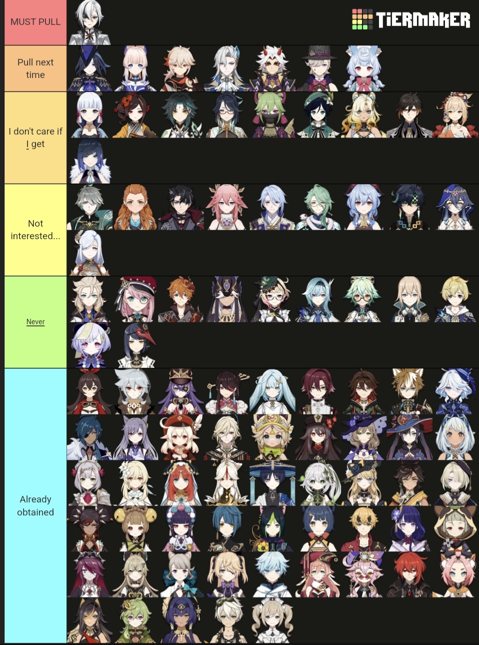 my genshin pull tier Genshin Impact | HoYoLAB