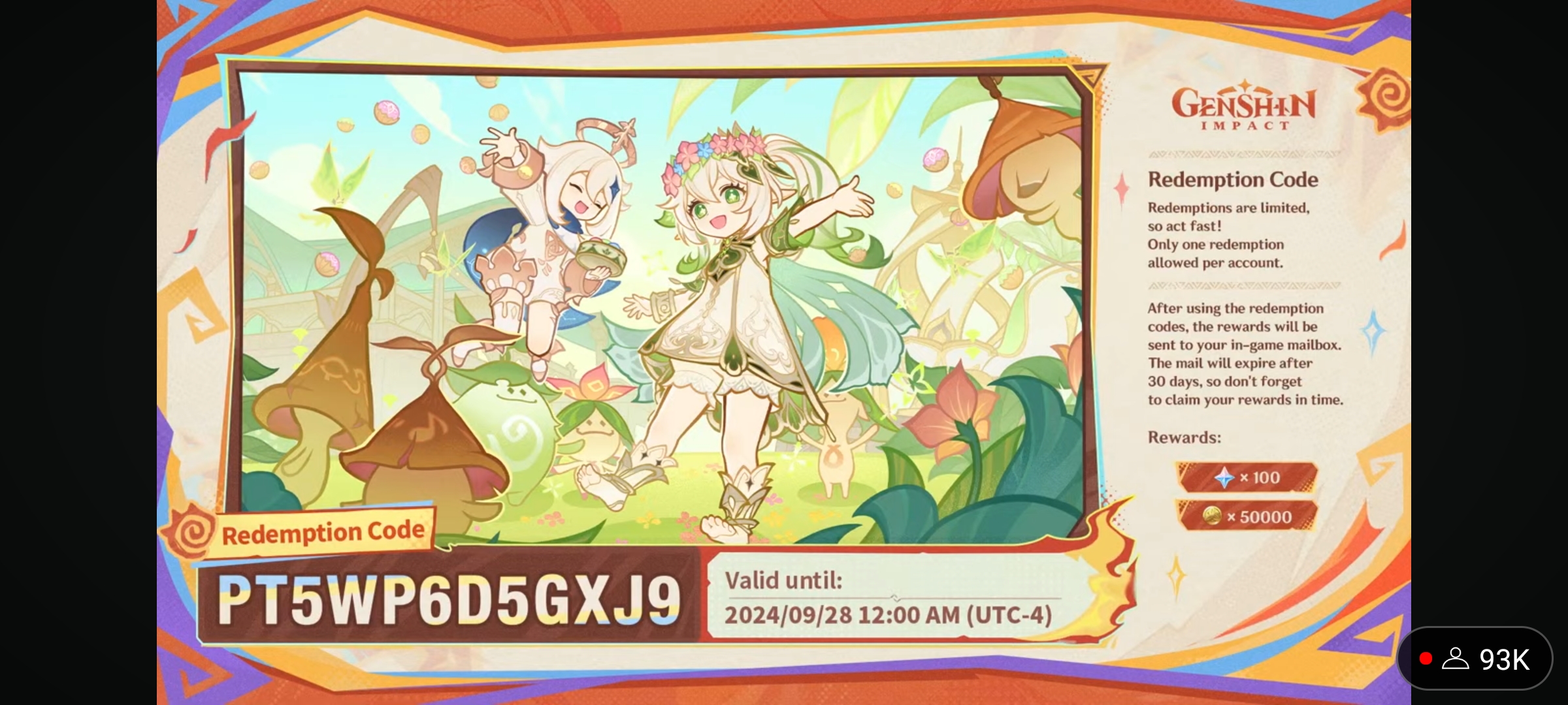 (×3 primogem codes ) v5.1 Genshin Impact | HoYoLAB