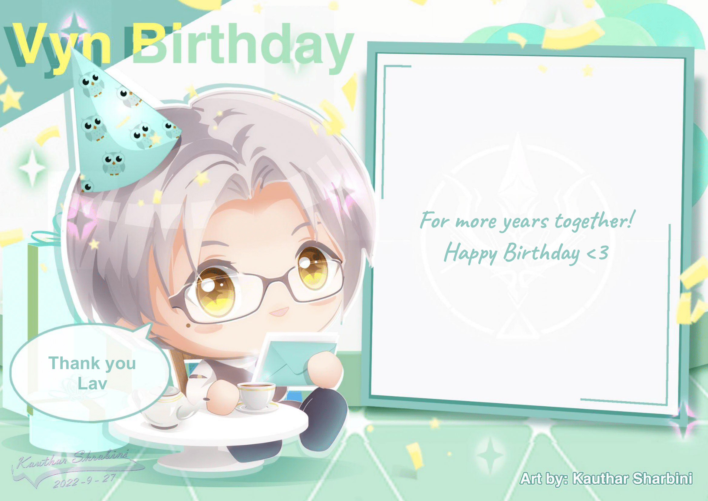 More birthday wishes for Vyn! Tears of Themis | HoYoLAB