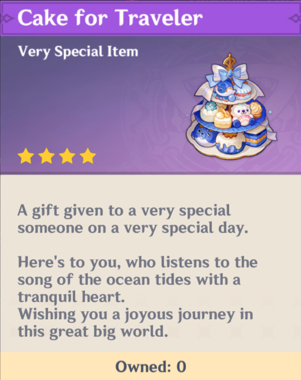 Happy Genshin 4th Anniversary! The Fontaine cake is SO CUTE!!! Genshin ...