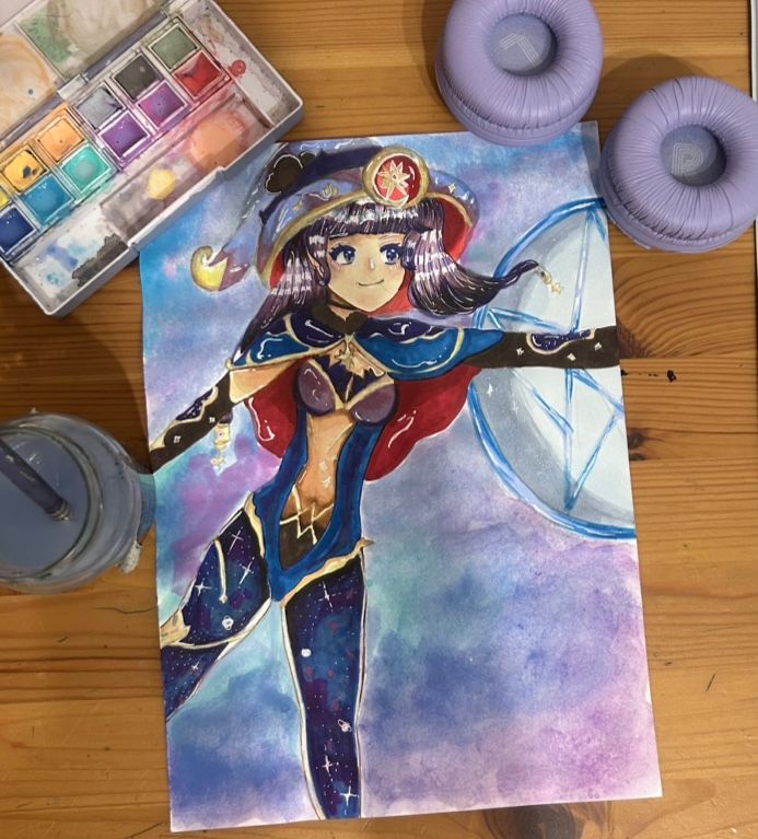 Mona painting 💫🪐 Genshin Impact | HoYoLAB