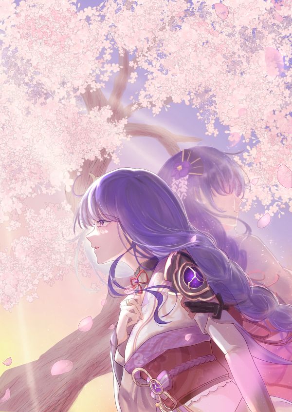 Some sad Raiden pics. Genshin Impact | HoYoLAB