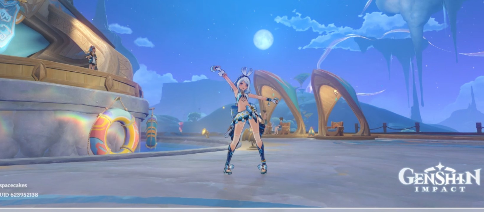 mualani at the Hot springs ♨️ Genshin Impact | HoYoLAB