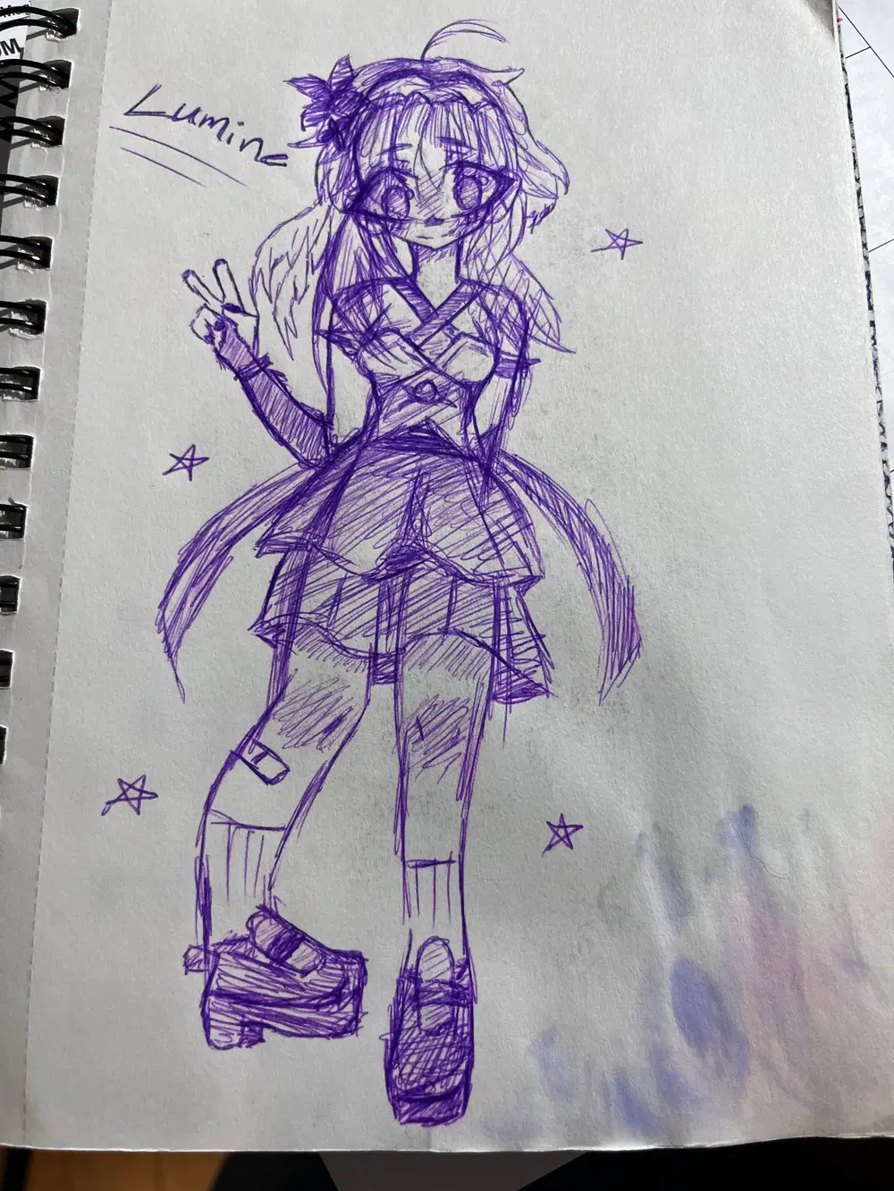 how to draw hair appleminte