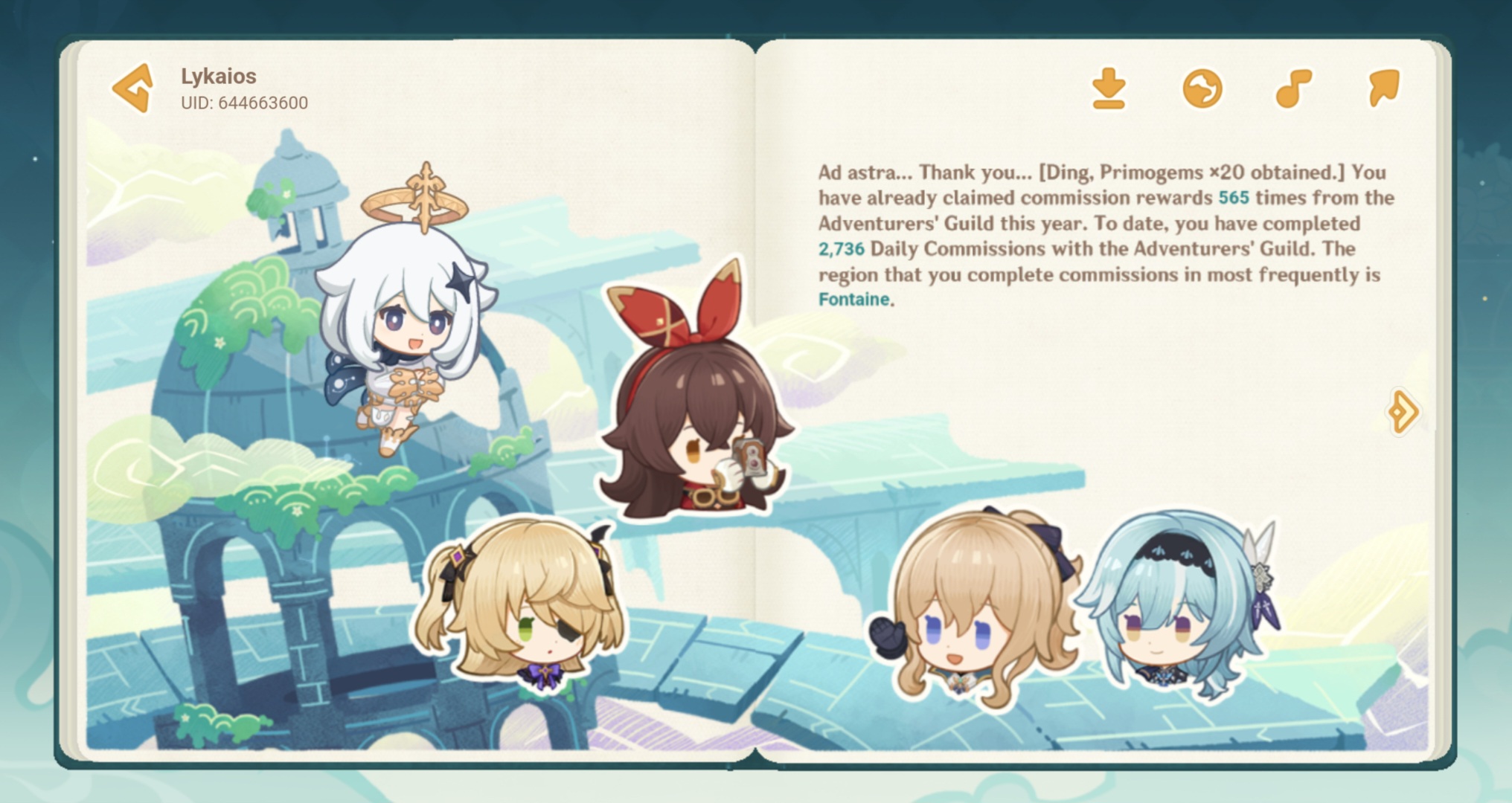 Some highlights of mine from the Starlight Reverie Web Event Genshin ...