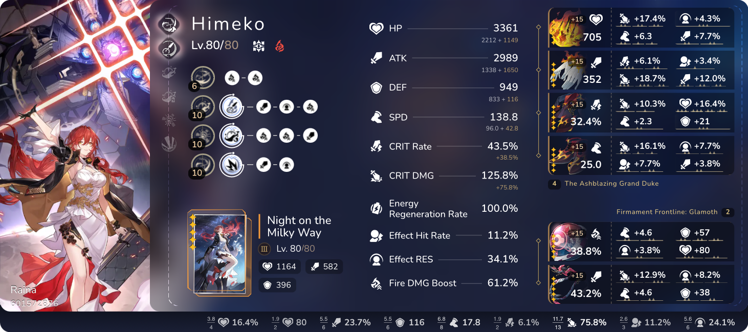 September 2024 Himeko Build Honkai: Star Rail | HoYoLAB