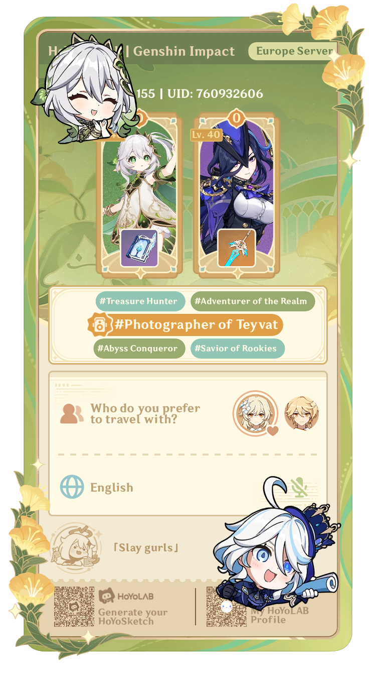 Alt acount Genshin Impact | HoYoLAB