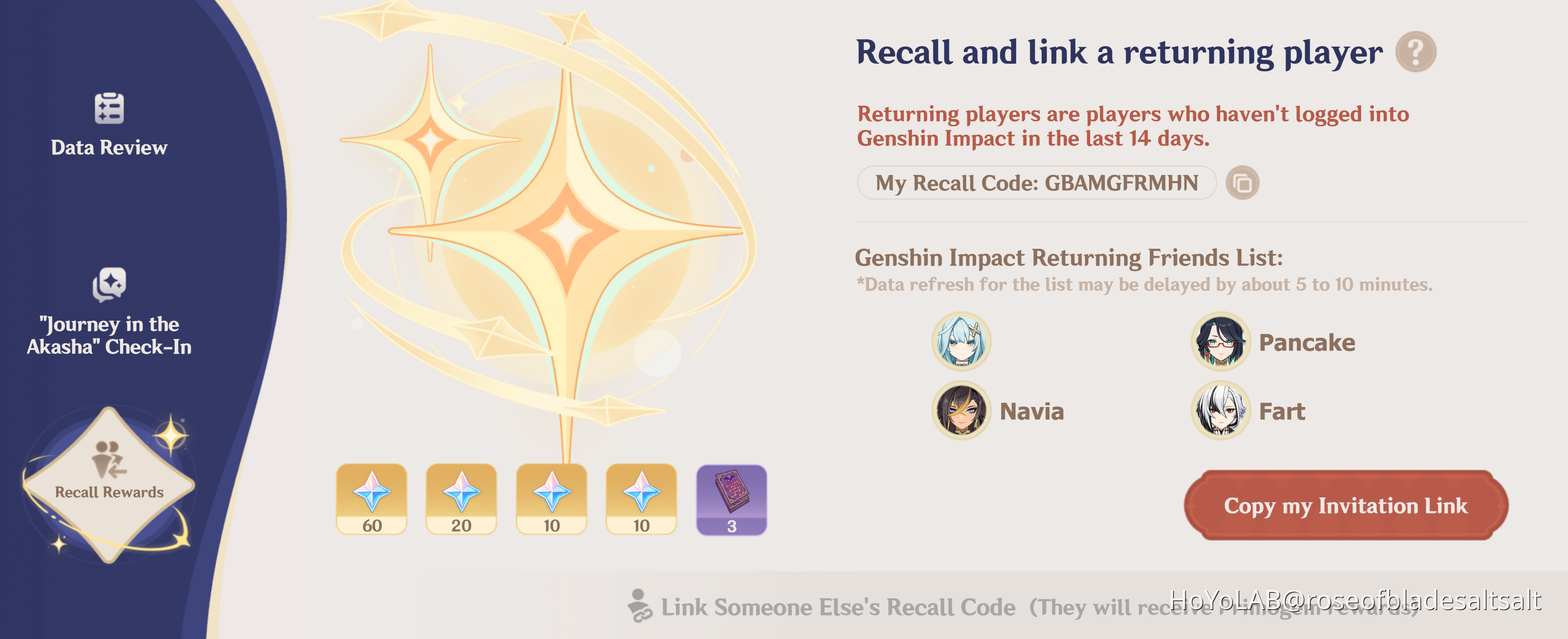 how the hell do i do recalls Genshin Impact | HoYoLAB