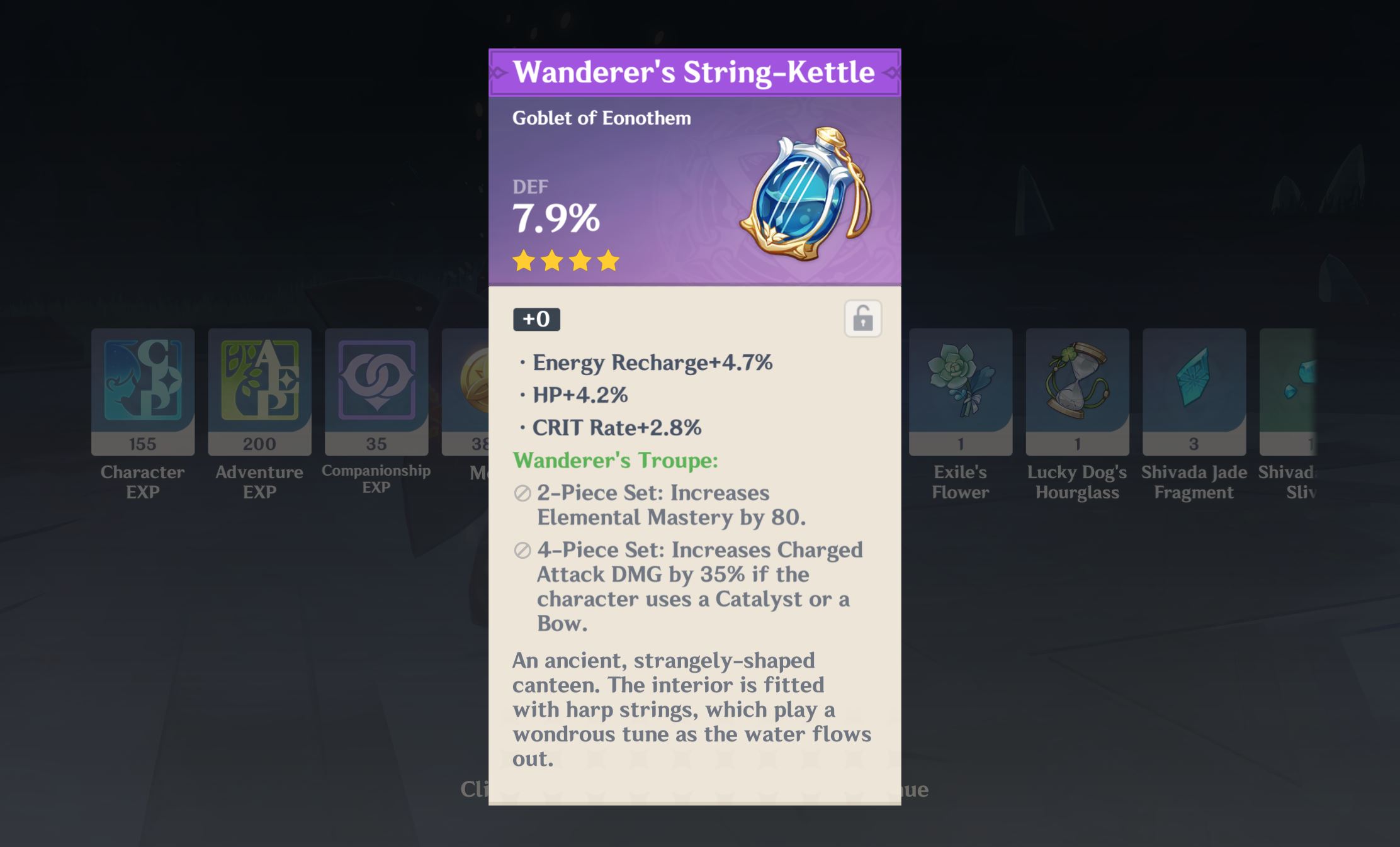 Thoughts on Wanderer's Troupe Artifact Set Genshin Impact | HoYoLAB